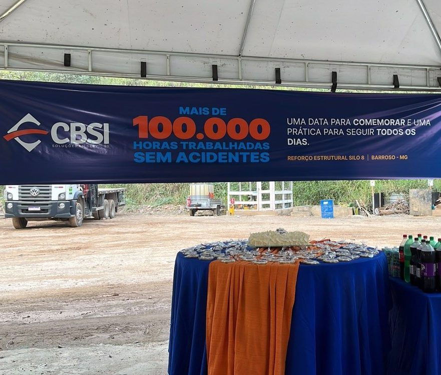 CBSI atinge 100 mil horas com Zero Acidente em Barroso/MG